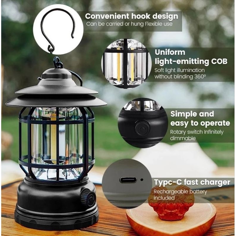 Jual Lampu LED Emergency Bentuk Lentera Portable (Sinar Kuning ...