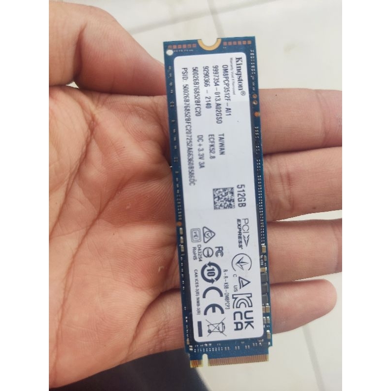 Jual SSD NVME 512GB MEREK KINGSTON BEKAS | Shopee Indonesia