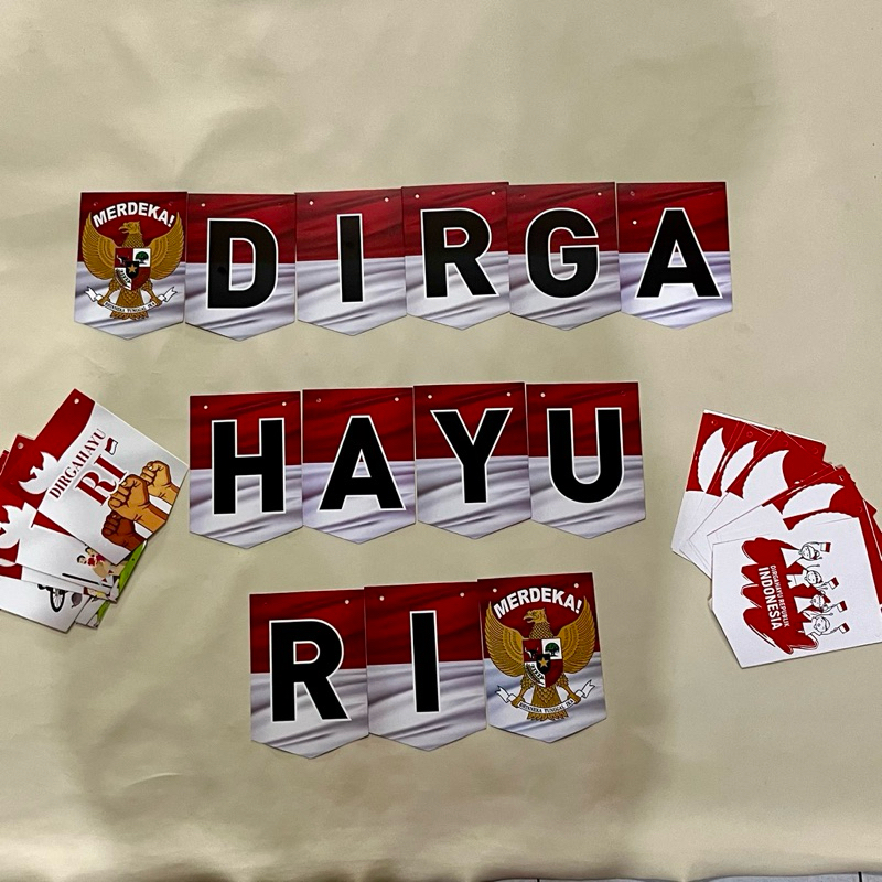 Jual Banner bendera merah putih segilima benner 17 agustus banner ...