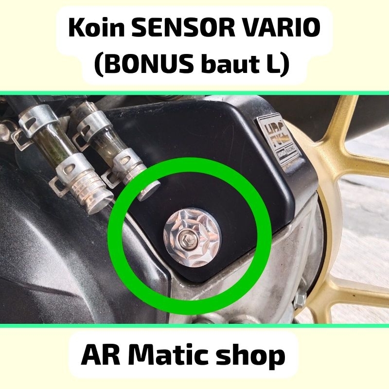 Jual BAUT sensor spido Vario 125/150 bahan STAINLESS tebal free baut L ...