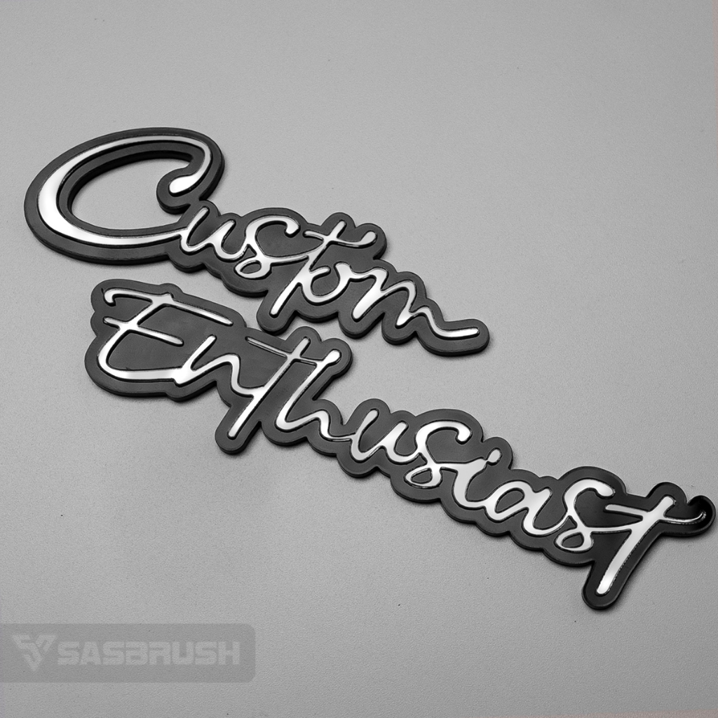 Jual Emblem motor Custom enthusiast - logo timbul 3d | Shopee Indonesia