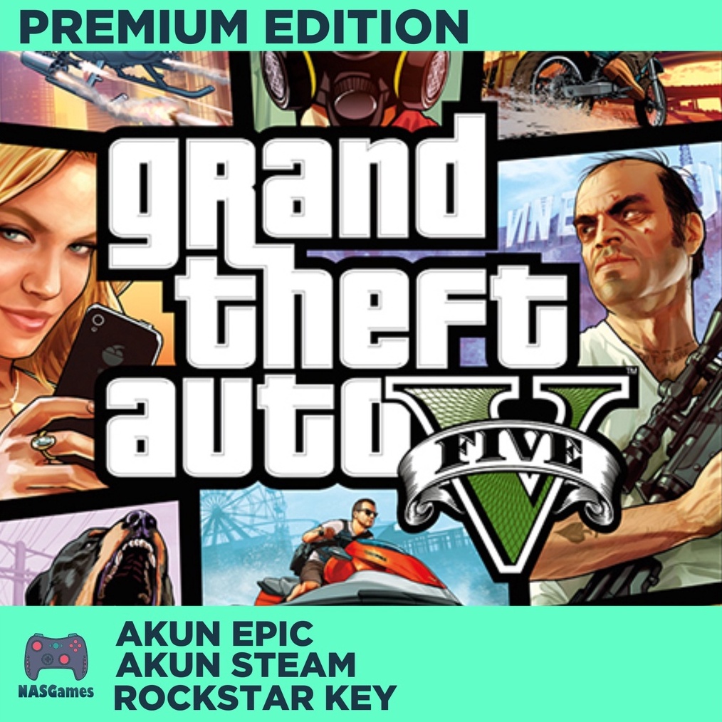 Jual KODE F97X Grand Theft Auto V GTA 5 GTA V Premium Edition PC ...