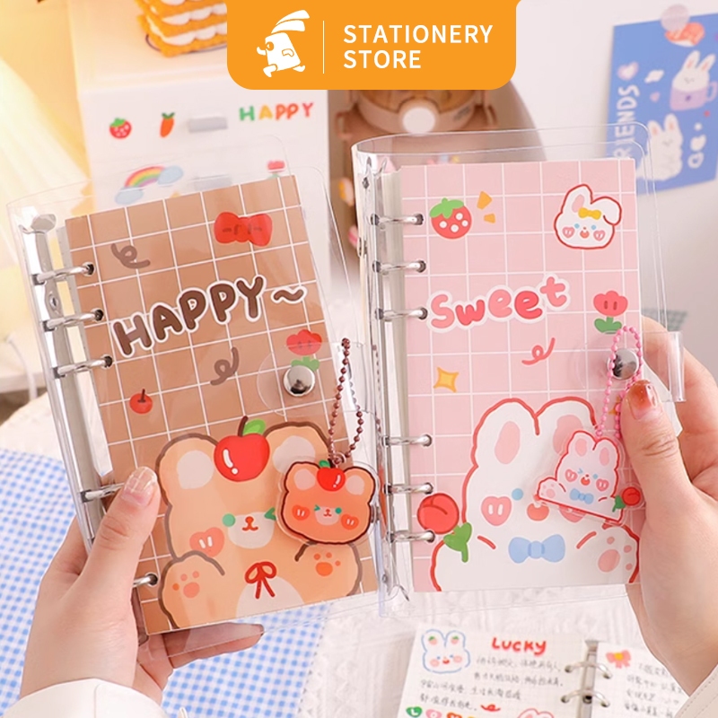 Jual Binder note A6 cute peach / Buku catatan 100 lembar/ Notebook ...