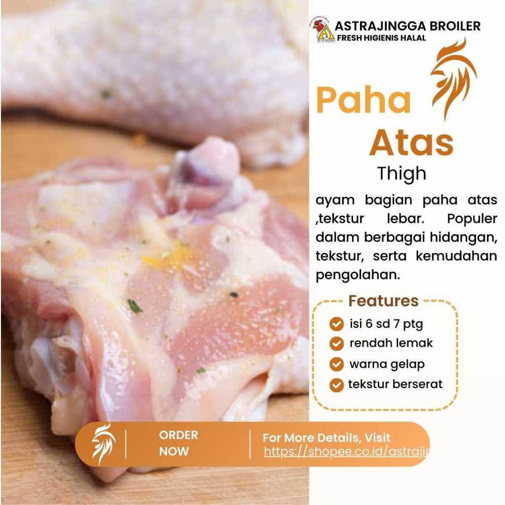 Jual Paha ayam bagian atas isi 6 - 7 potong 1kg astrajingga broiler ...