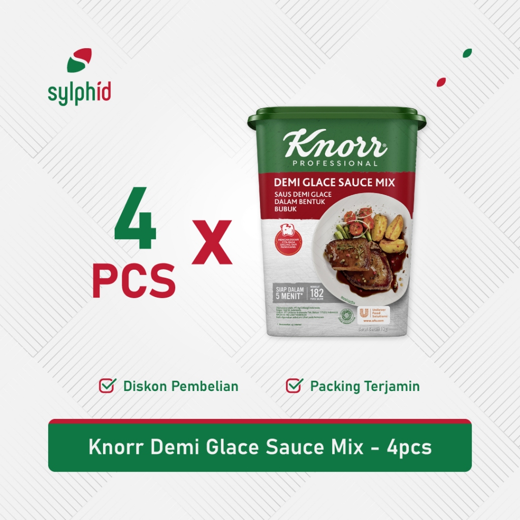 Jual Knorr Demi Glace Sauce Mix 1 kg / Saus Bubuk Demiglace (4 pcs) | Shopee Indonesia