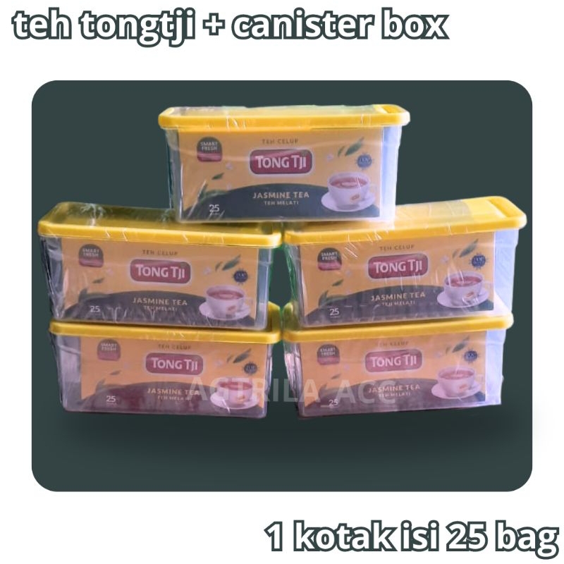 Jual TEH TONG TJI 1 KOTAK + CANISTER BOX (isi 25 kantong teh) | Shopee ...