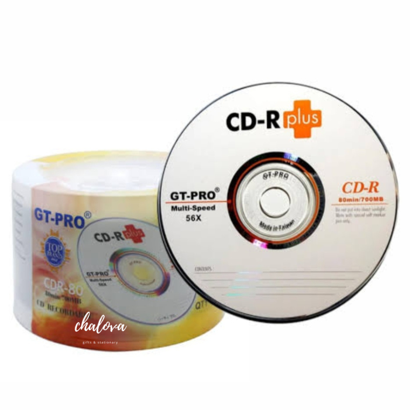 Jual [PCS] CD-R GT PRO PLUS / DISC BLANK / CD KOSONG / CD-R 56 X 700MB | Shopee Indonesia