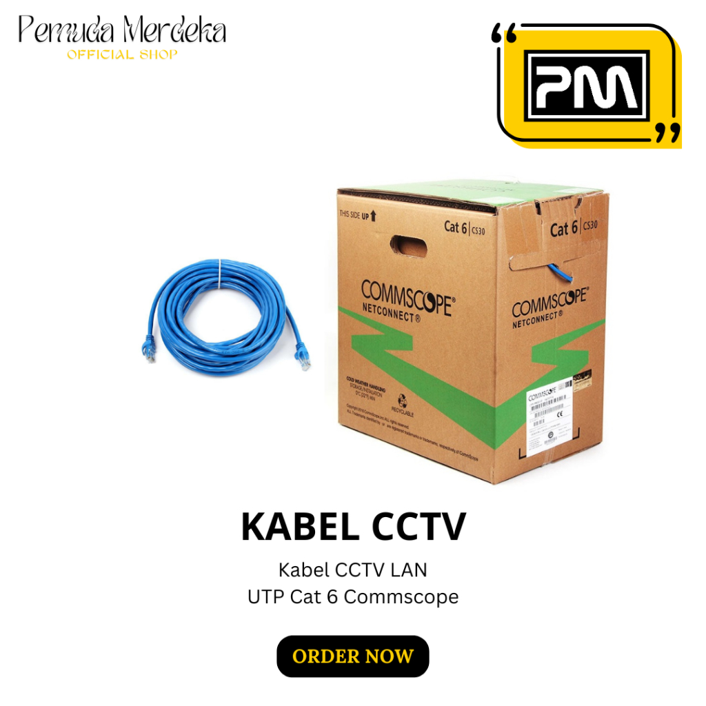 Jual Kabel jaringan UTP Cable LAN Cat 6 Commscope/AMP 1 Roll 305 meter ...