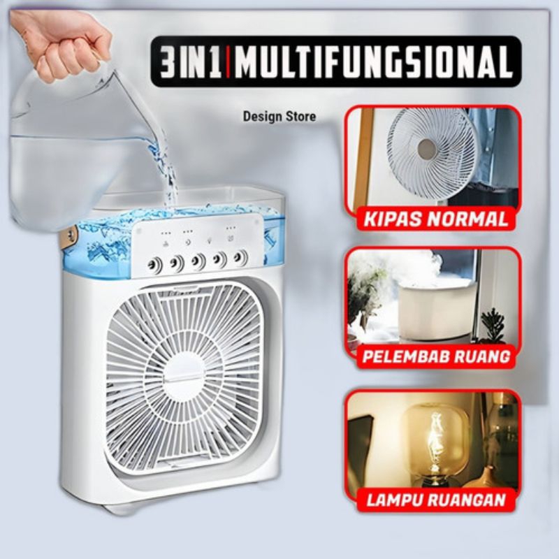 Jual 0Kipas AC Mini Portable Kapasitas Air 600ml Kipas AC Cooler Kipas ...