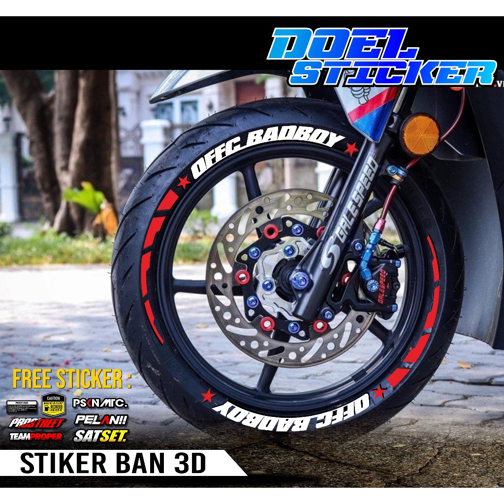 Jual Sticker Ban / Font Ban / Tire Bomb / 3D stiker ban Offc Bad Boy ...
