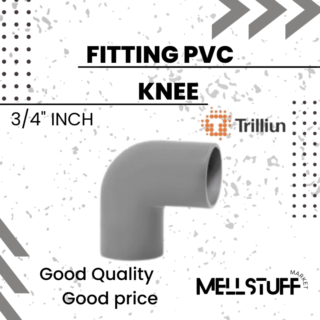 Jual Fitting PVC Knee / Elbow Ukuran 3/4" Inch Merk Trilliun Kuat dan ...