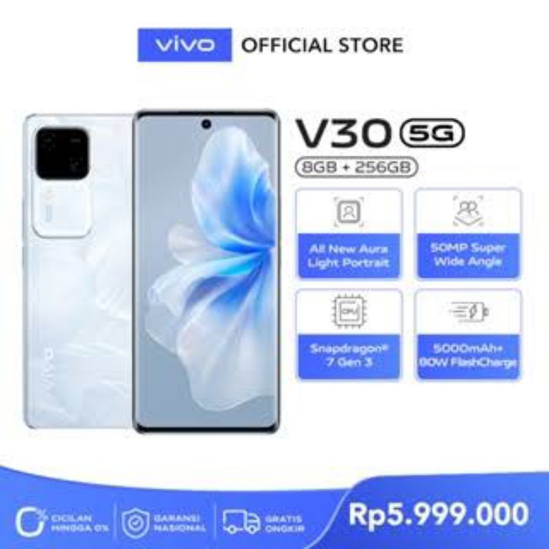 Jual Vivo V30 5g 8GB+8GB/256GB | 12GB+12GB/512GB | Shopee Indonesia