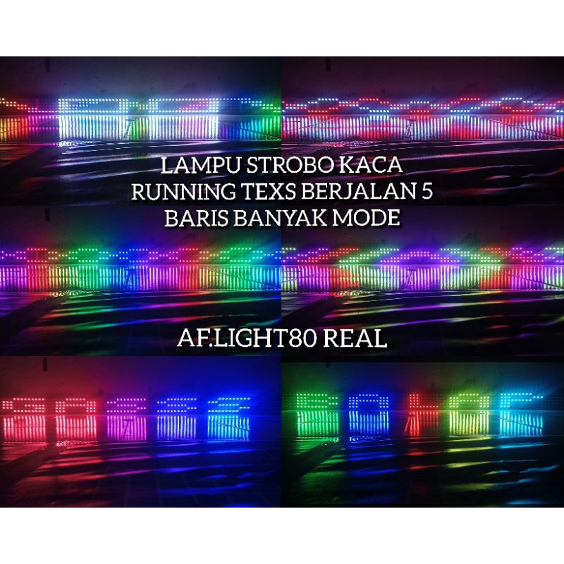 Jual Strobo Kaca 5 Baris Running Texs1 set 12 / 24 volt Pick up Truk ...