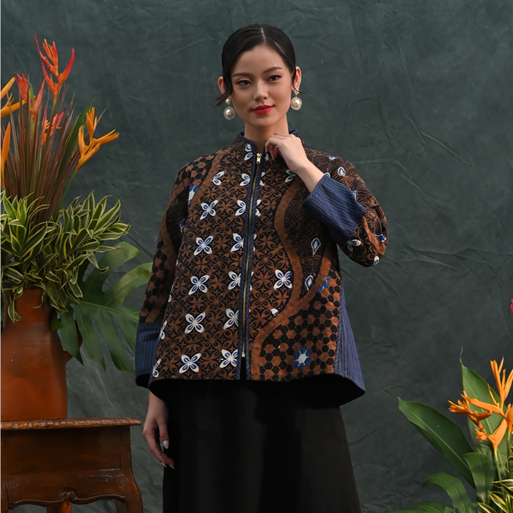 Jual NONA RARA - Vivare Sogan T2900, Baju kerja blouse batik wanita ...