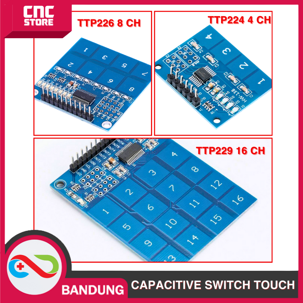 Jual TTP226 8 CHANNEL TTP224 4 CHANNEL TTP229 16 CHANNEL DIGITAL ... Jual TTP226 8 CHANNEL TTP224 4 CHANNEL TTP229 16 CHANNEL DIGITAL ...