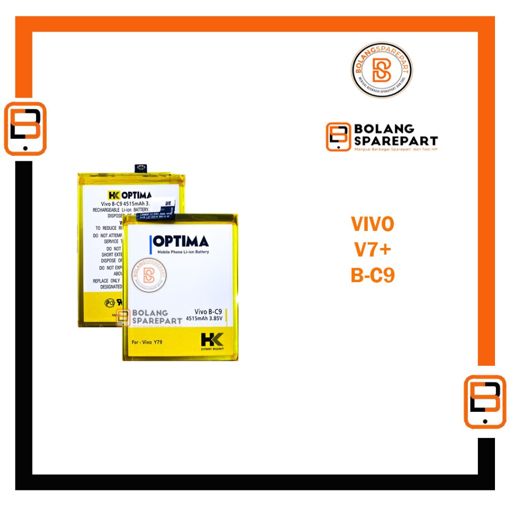Jual BATERAI BATRE VIVO V7 PLUS V7+ Y79 B-C9 HK OPTIMA DOUBLE IC | Shopee Indonesia