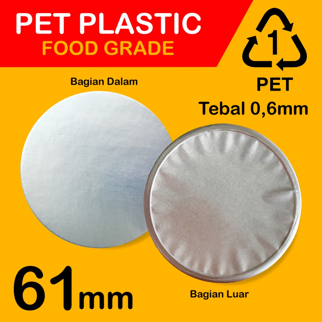 Jual Seal Induksi Botol Plastik PET 6,1 cm / Segel seal Aluminium Food ...