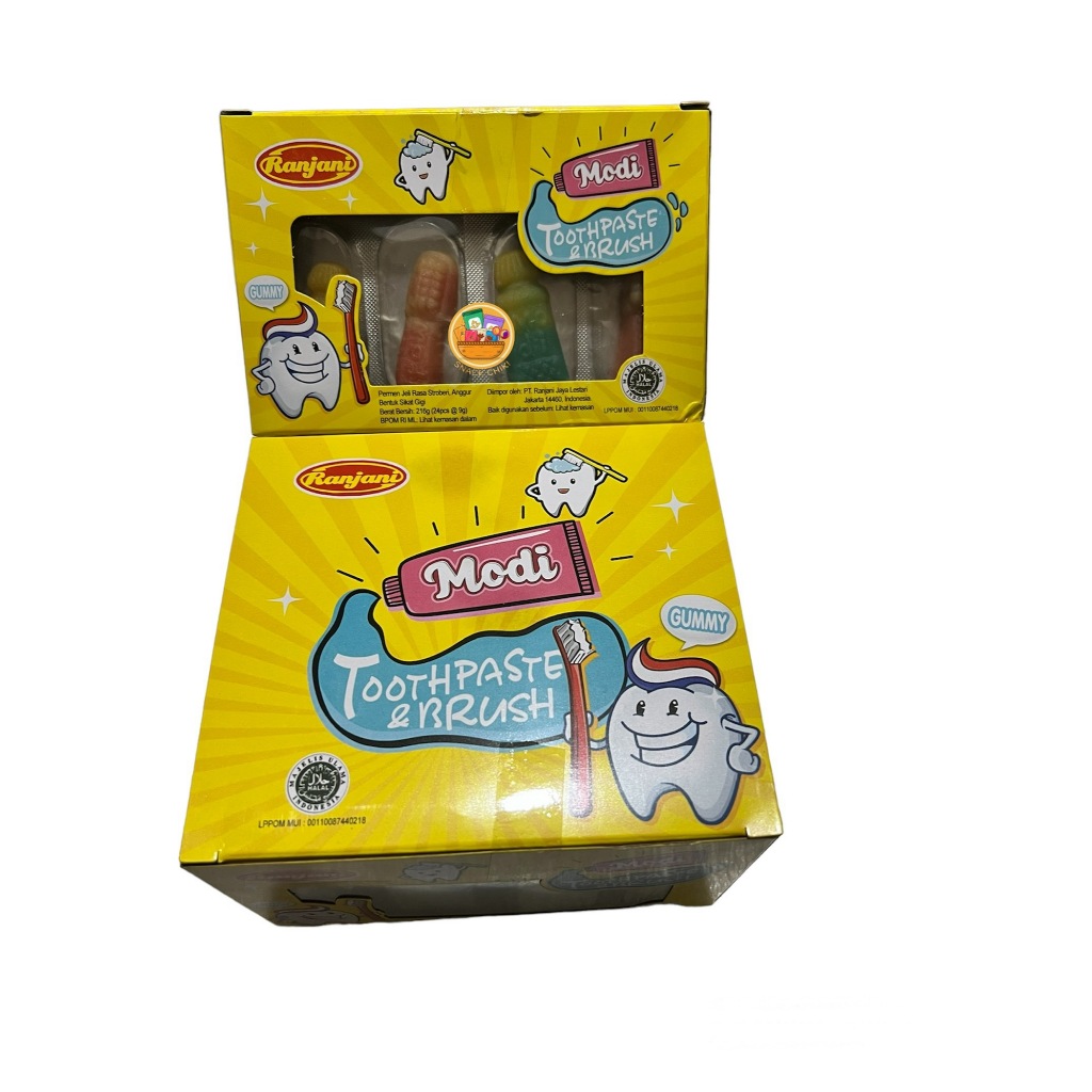 Jual RANJANI MODI TOOTHPASTE & BRUSH JELLY CANDY 24pcs x 10gr | Shopee ...