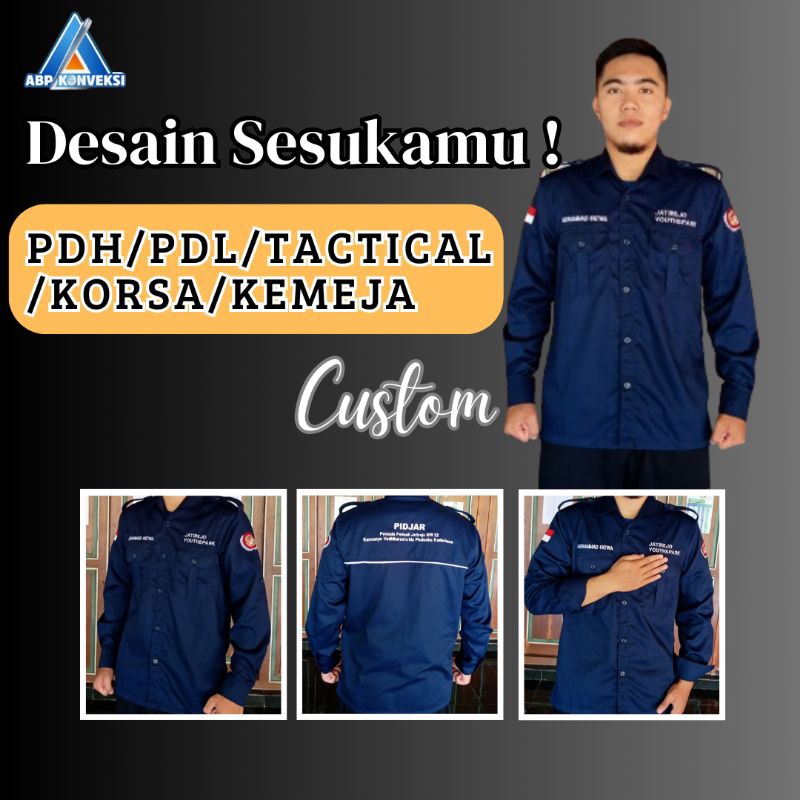 Jual KEMEJA TACTICAL/PDH/PDL/KORSA/KEMEJA CUSTOM/BIKIN PDL/SERAGAM ...