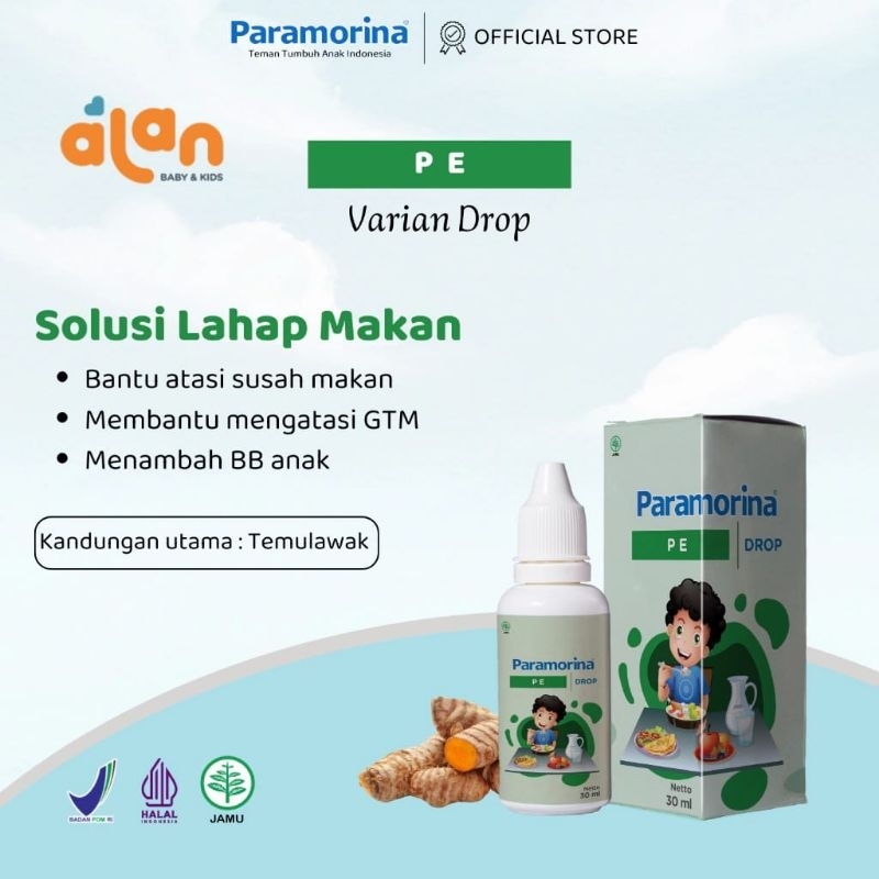 Jual Paramorina Drop PE (Pickyeater) - Menambah Nafsu Makan, BB dan ...