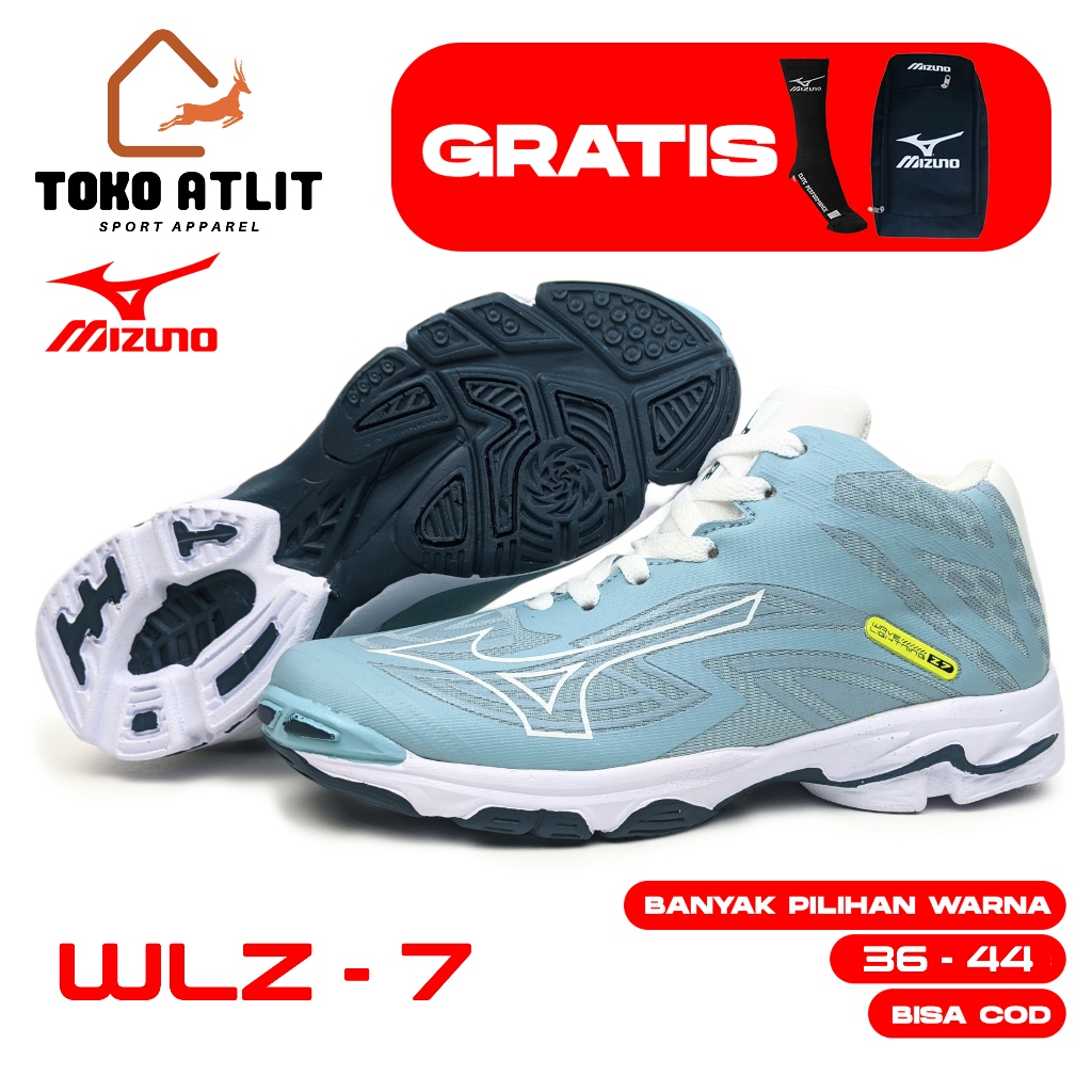 Jual Sepatu Voli Mizuno WLZ 7 Sepatu Pria Wanita Sepatu Olahraga Voli ...