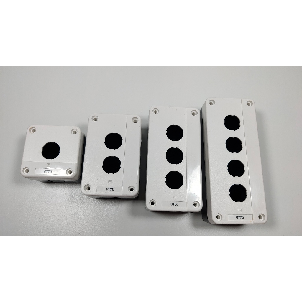 Jual Control Box Push Button 22mm 3 Lubang Hitam+Putih XAL-B3-22 ...