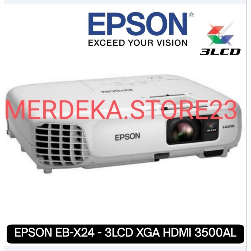 Jual 3LCD PROJECTOR EPSON EB-X24 / EPSON EB X24 PROYEKTOR XGA HDMI 3500 ANSI LUMENS - BRIGHTNESS ...
