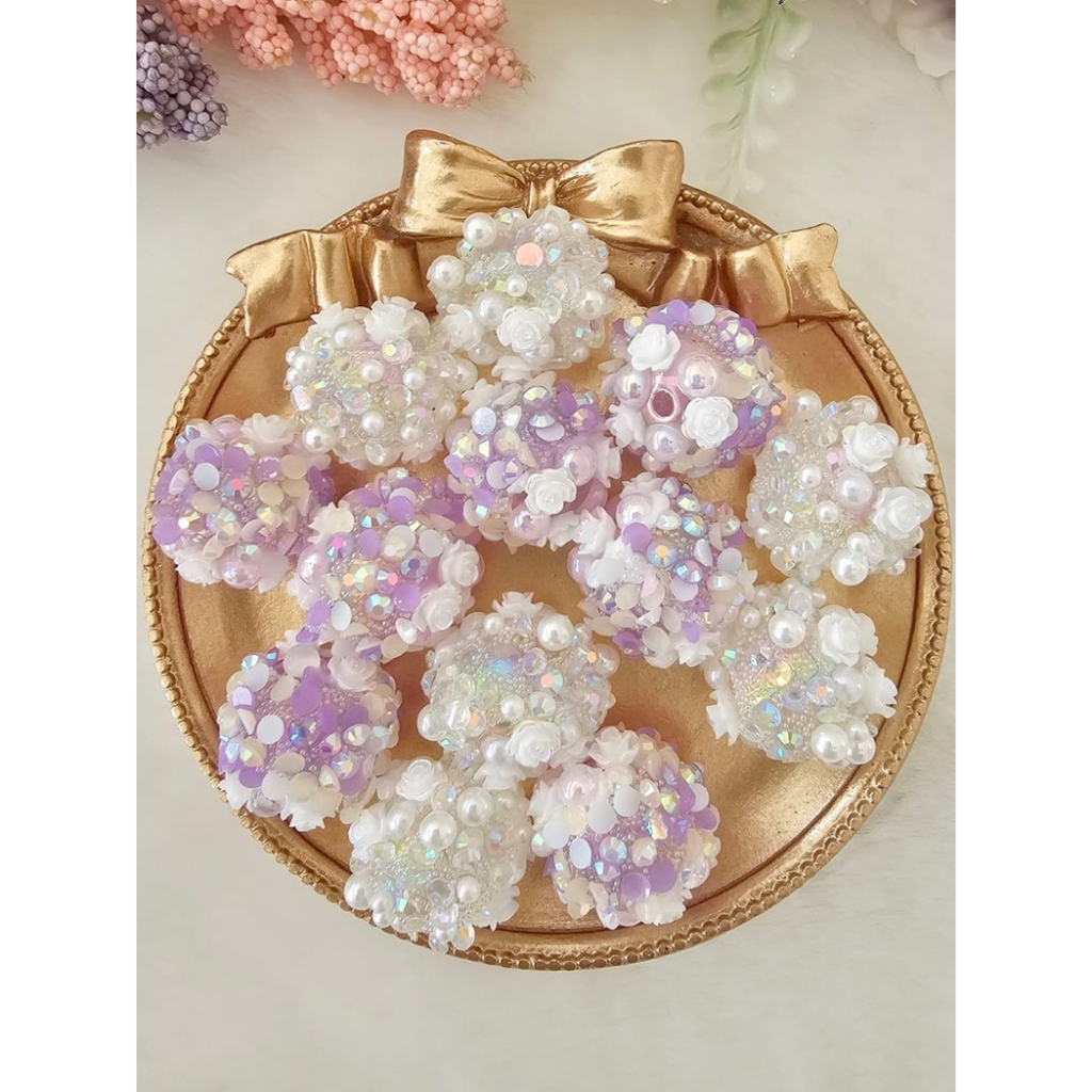 Jual Mote Manik Fancy Sugar Rose Mini Pearl Beads | Shopee Indonesia