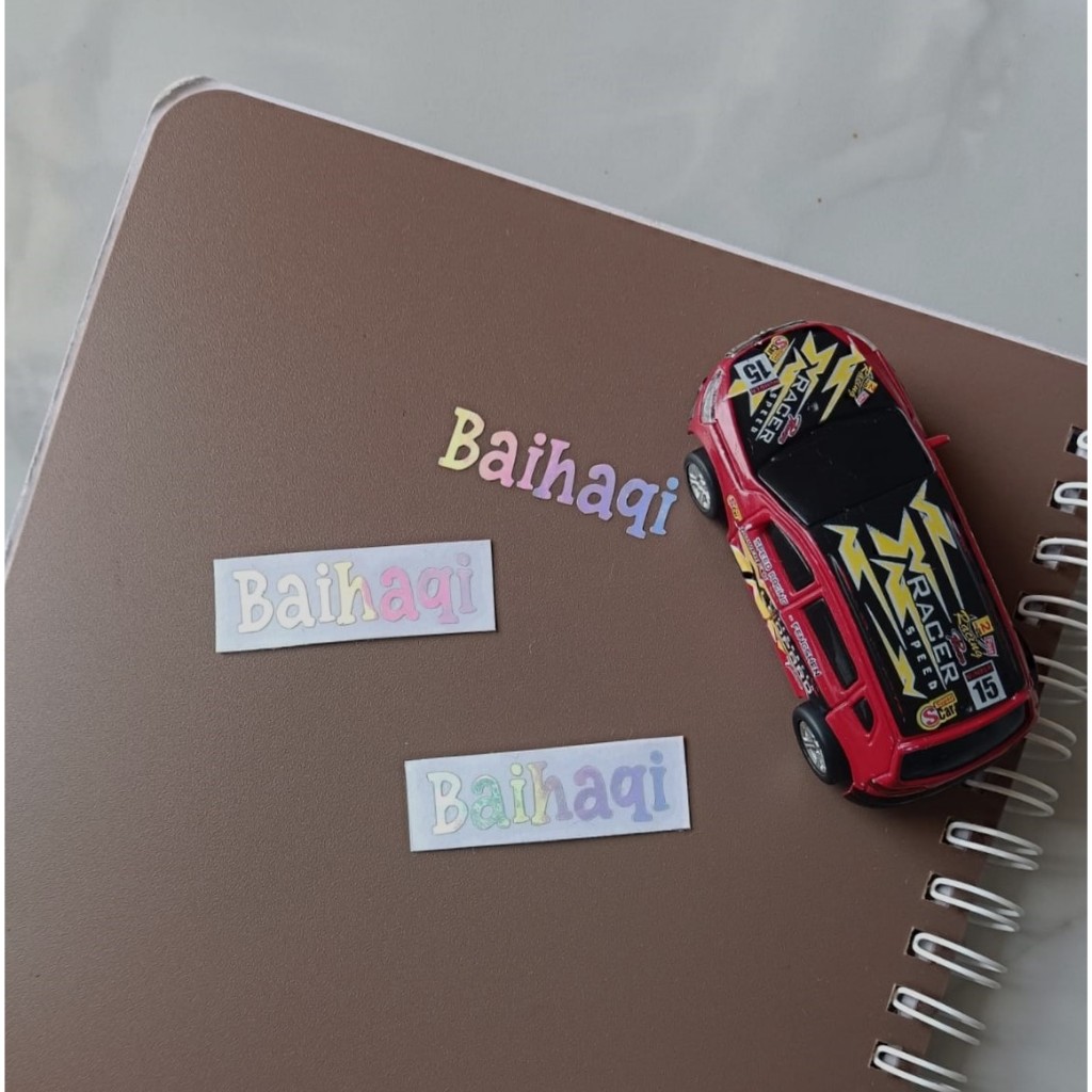 Jual Stiker Nama Cutting Sticker Custom, Bahan Scotlite Ukuran Kecil ...