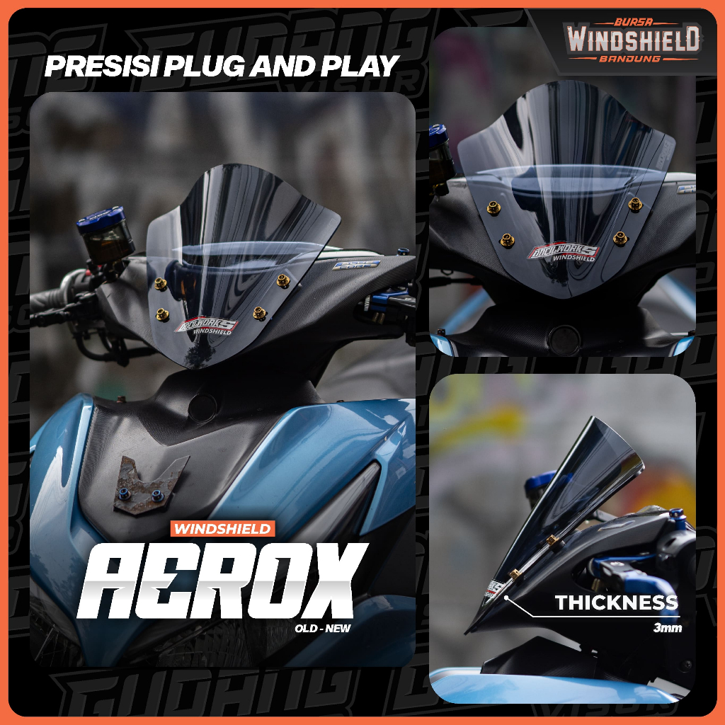 Jual Visor Windshield Tinggi Aerox | Shopee Indonesia