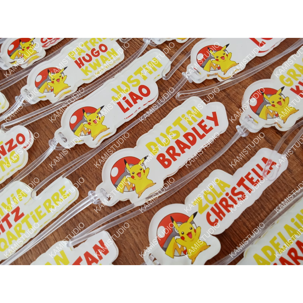 Jual LUGGAGE TAG POKEMON 3 BARIS NAMA LENGKAP /GANTUNGAN TAS NAMA / BAG ...
