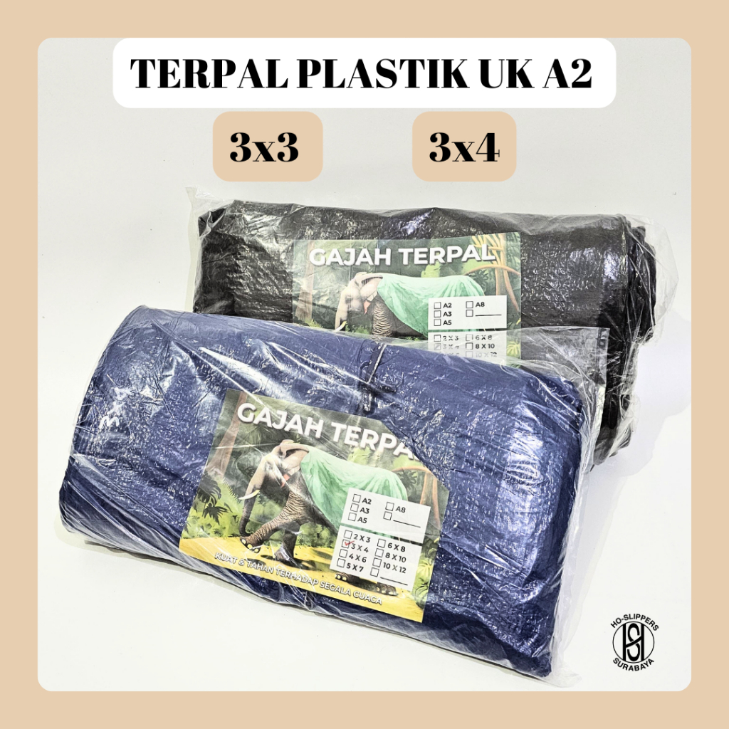 Jual TERPAL A2 UK 3X3 3X4 / TERPAL PLASTIK / TERPAL A2 | Shopee Indonesia