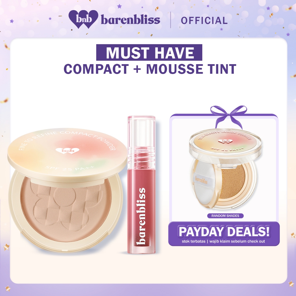 Jual BNB barenbliss Paket Compact Powder x Mousse Tint Terbaru | Shopee ...