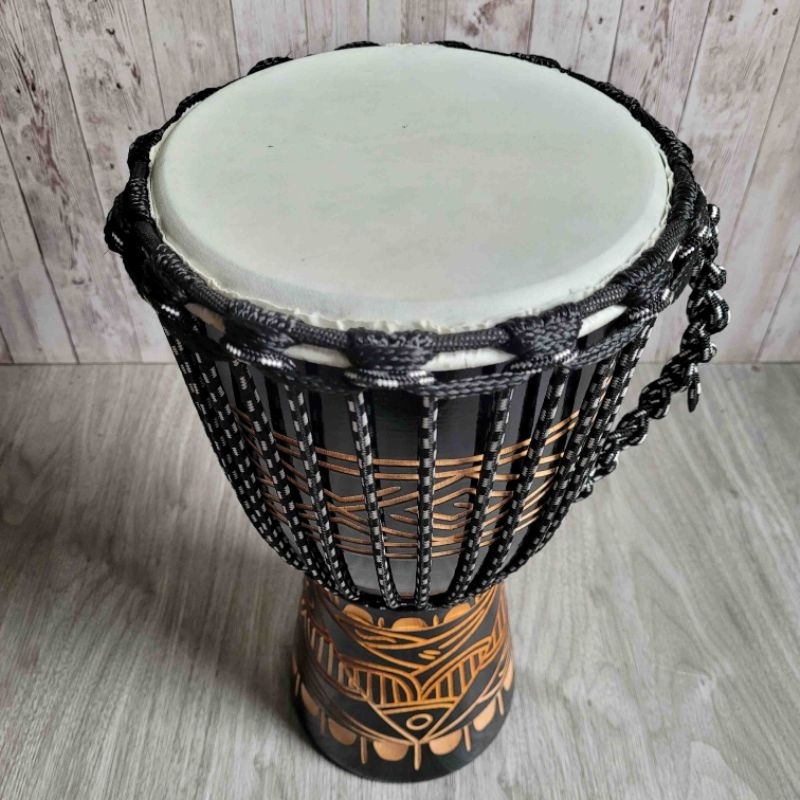 Jual Kendang Jimbe Djimbe Head Kulit 8 inch Tinggi 40cm Gendang ...