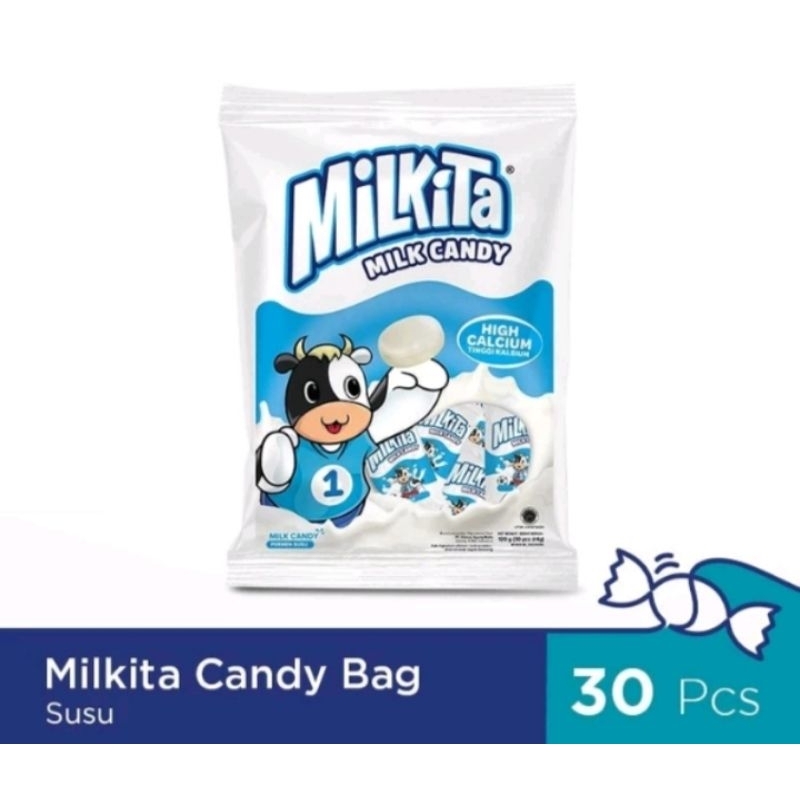 Jual Milkita Milk candy 120g ( 30pcs @4g ) Permen Milkita Susu 120g | Shopee Indonesia