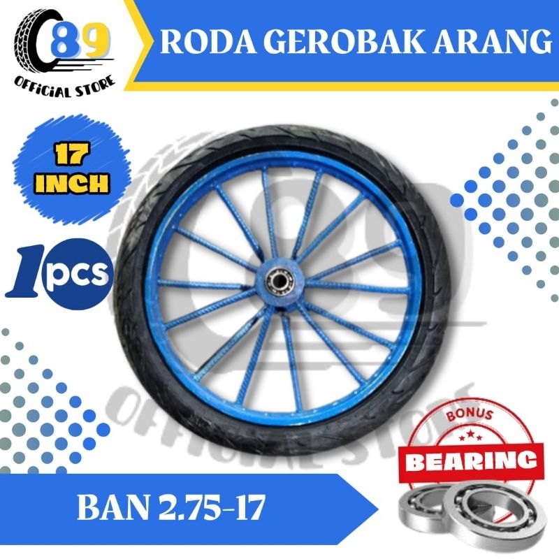 Jual roda gerobak ukuran 17 inci satu biji roda trondol | Shopee Indonesia