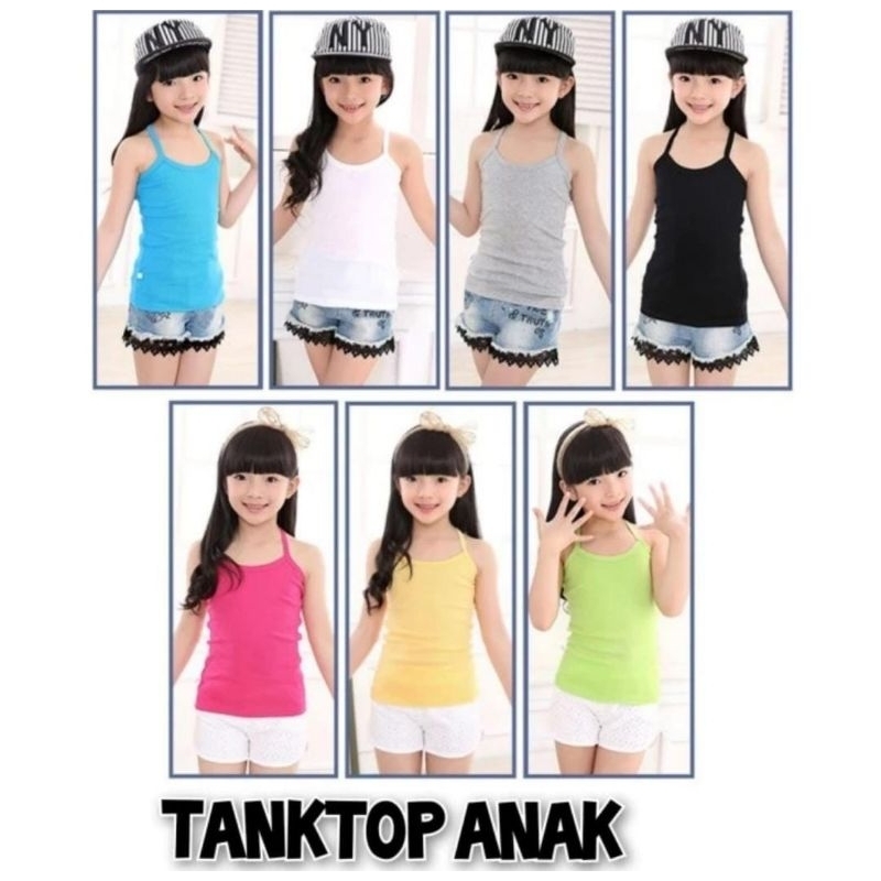 Jual (1 pcs) Tanktop anak EXXEN Essen kids tali lebar tali kecil lembut ...