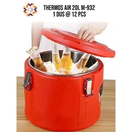 Jual Ice Bucket Three Walled Kapasitas Besar/ Tong Merah Tahan Dingin ...