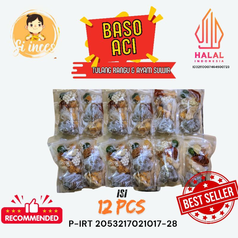 Jual paket baso aci 12 pcs murah isian urat | Shopee Indonesia
