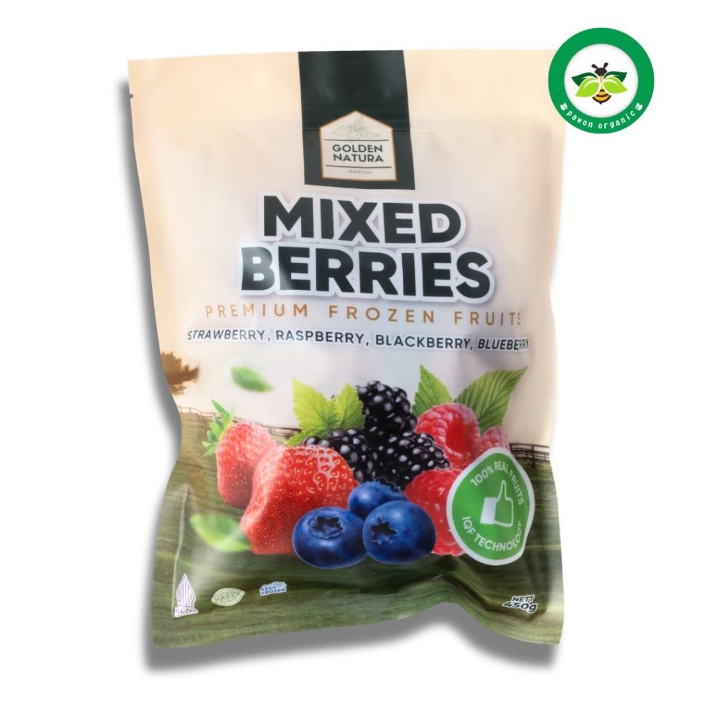 Jual Mixed Berries Premium Frozen Fruits GOLDEN NATURA | Campuran Buah ...