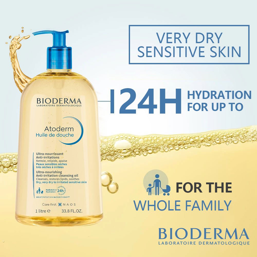 Jual Bioderma Atoderm Shower Oil 1000ML | Shopee Indonesia