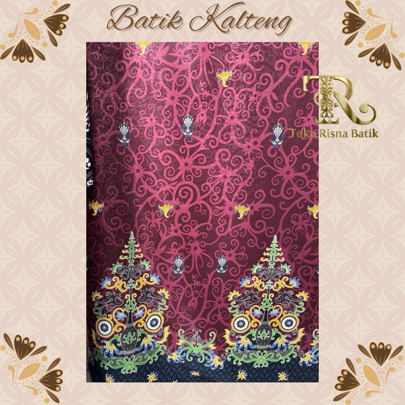 Jual Kain Batik Khas Kalteng Bahan Emboss Premium (harga persetengah meter) | Shopee Indonesia