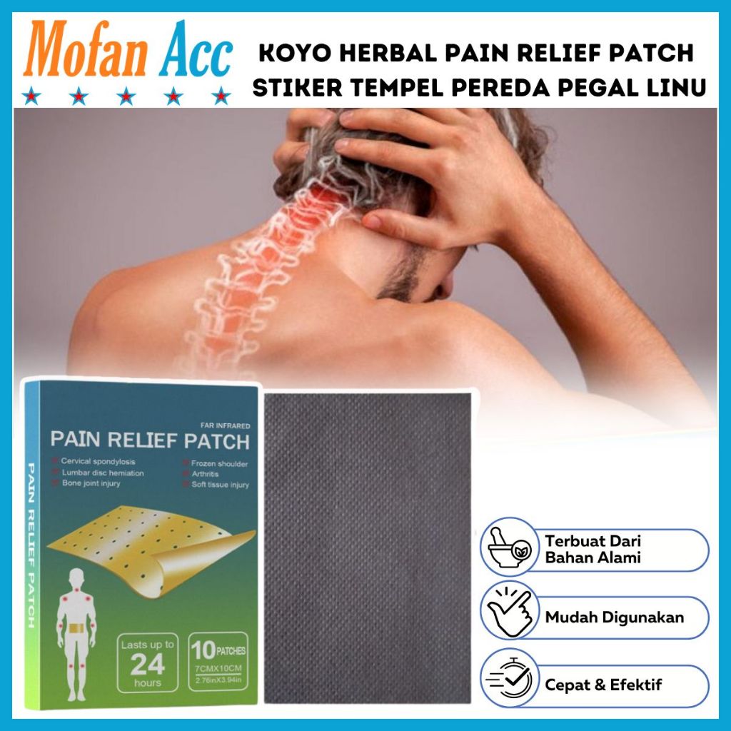 Jual Koyo Herbal Pain Relief Patch Obat Pegal Cedera Otot Nyeri Sendi ...