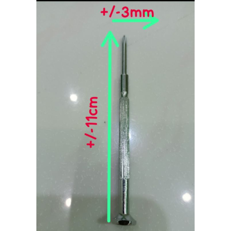 Jual OBENG KECIL POSITIF (+)PANJANG +/-11CM , STAINLESS, SESUAI GAMBAR ...