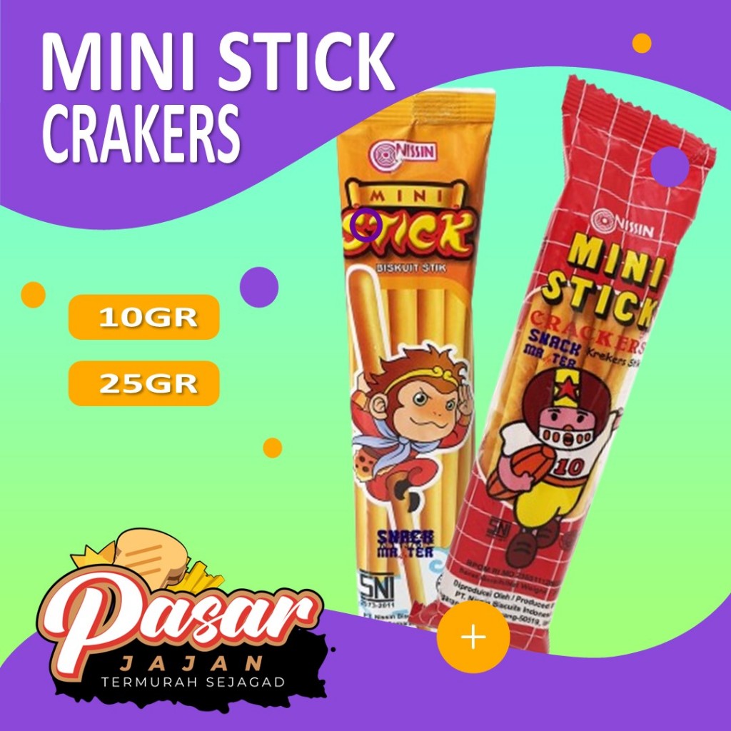 Jual Nissin Mini Stick ( 13gr dan 25gr ) Jajan Jadul Gurih Renyah ...