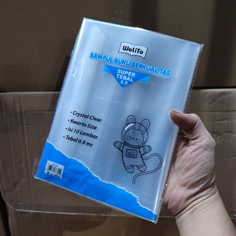 Jual 1 Pak Sampul Buku Tulis Sidu 38,58 PLASTIK SUPER TEBAL isi 10 ...