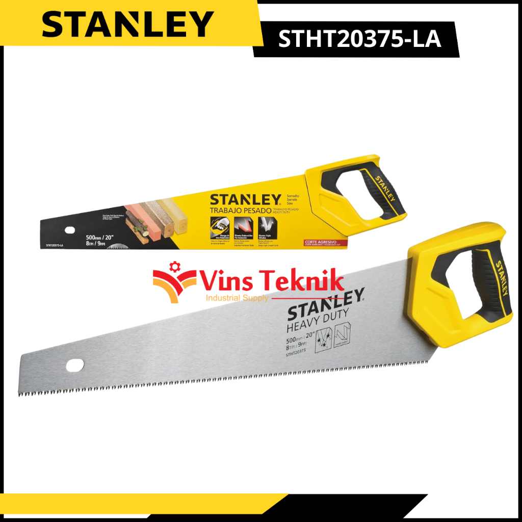 Jual Gergaji Kayu Gergaji Tangan 20inch Hand Saw STANLEY STHT20375-LA ...