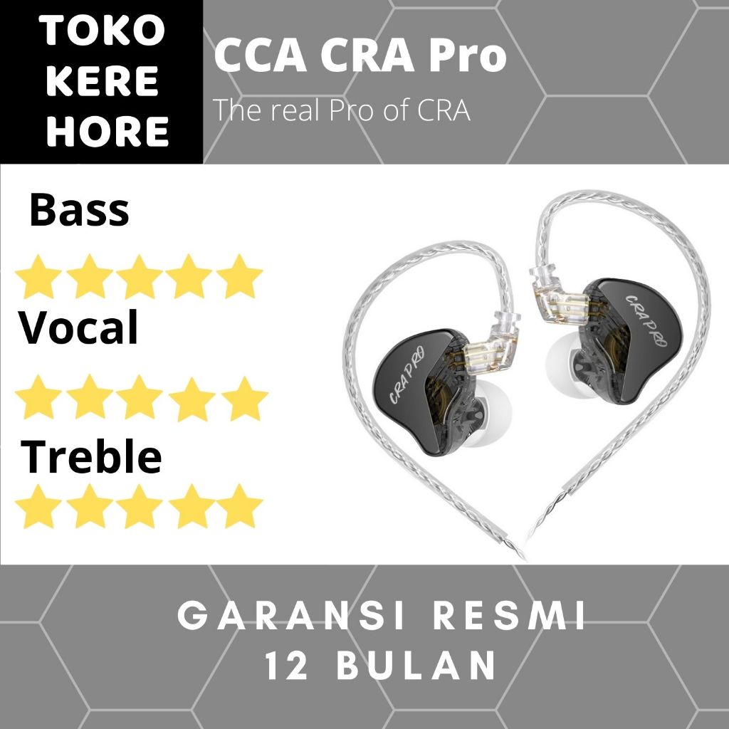 Jual CCA CRA Pro In Ear Earphone Single DD with Mic | Shopee Indonesia