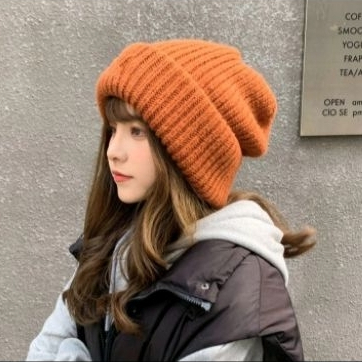 Jual Topi kupluk fuji/furtalk topi kupluk dewasa knitted Hat Bahan ...