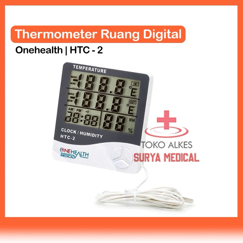 Jual Hygrometer HTC 2 Termometer Suhu Ruangan Digital OneHealth ...